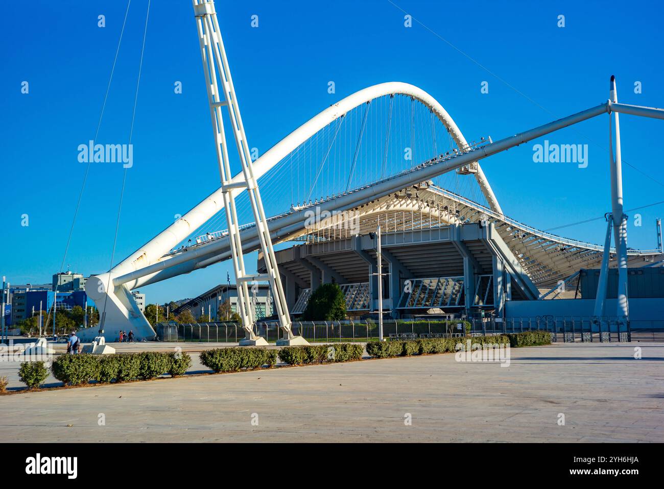 athens, greece, 28 oct 2024, olympic stadium designed by santiago ...