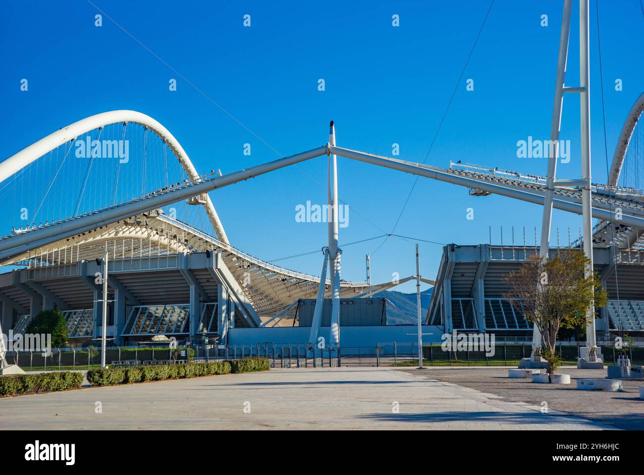 athens, greece, 28 oct 2024, olympic stadium designed by santiago ...