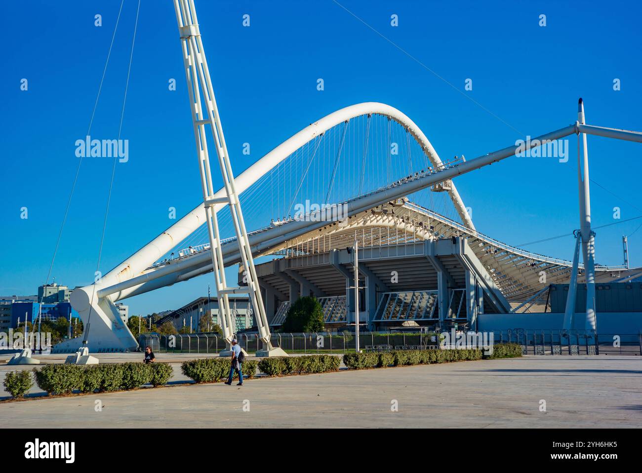 athens, greece, 28 oct 2024, olympic stadium designed by santiago ...