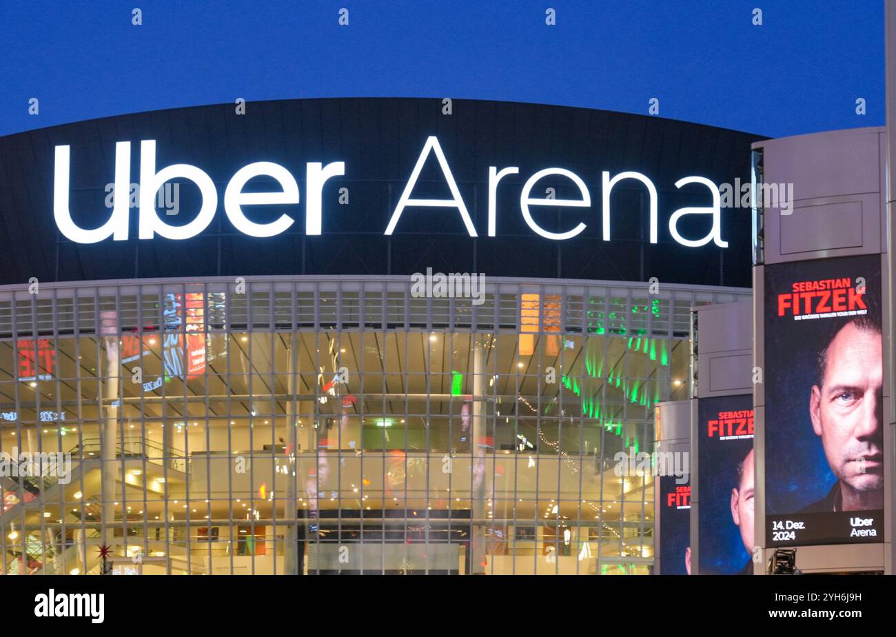 Berlin, Germany. 09th Nov, 2024. The Uber Arena in the early evening ...