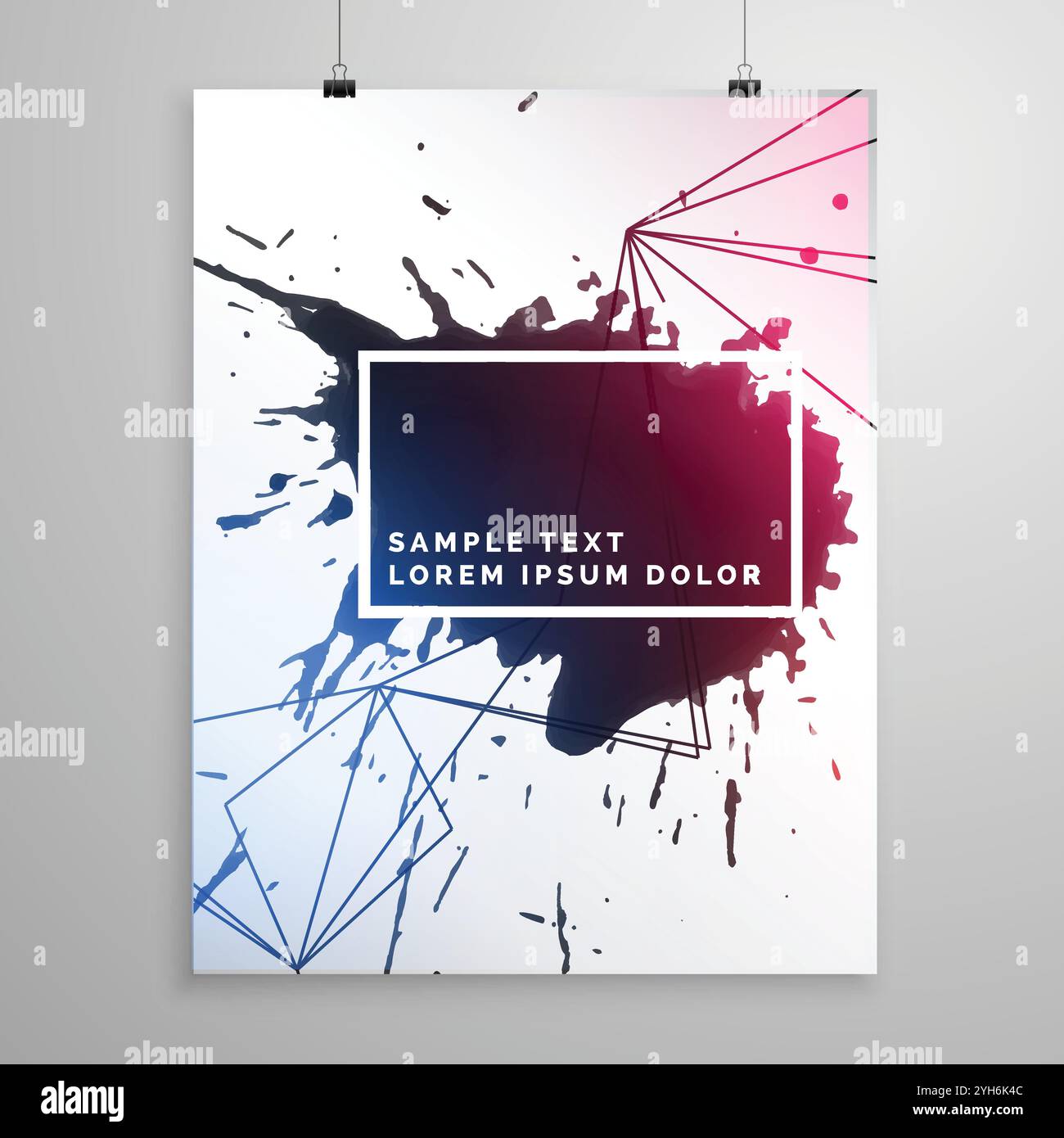 creative brochure flyer design with vibrant colors template design ...
