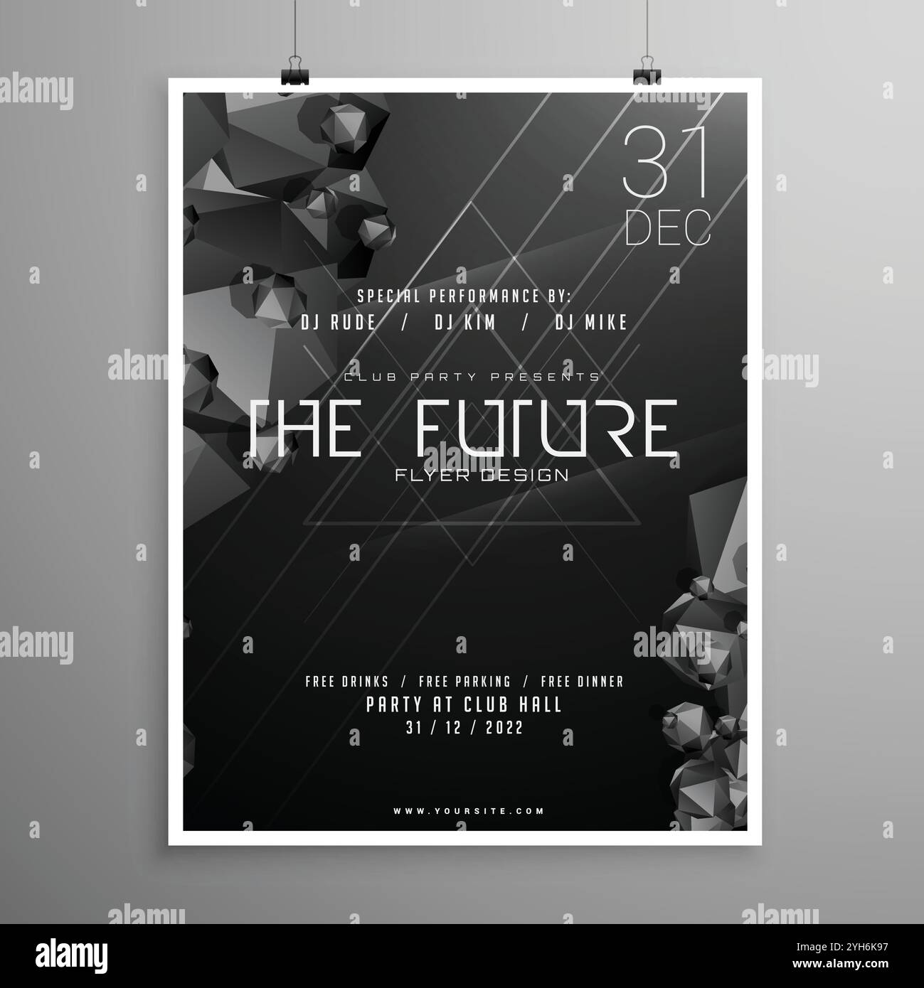 Organization flyer template Black and White Stock Photos & Images - Alamy