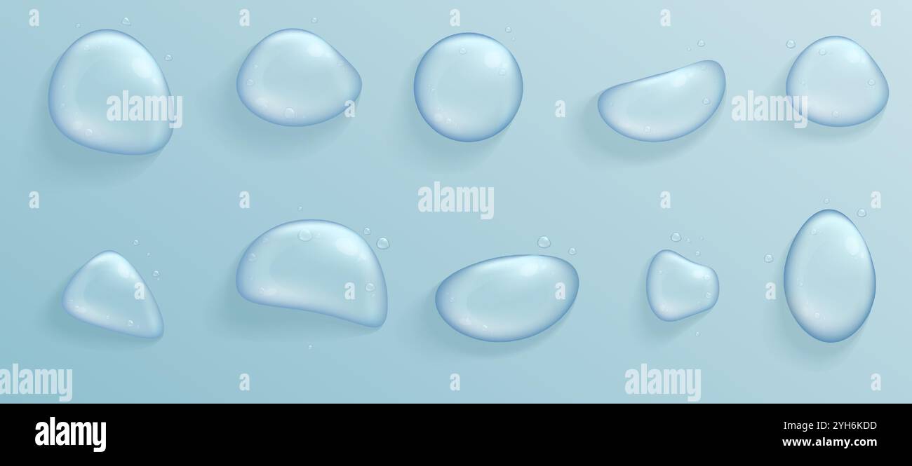 Serum drops clear gel Stock Vector Images - Alamy