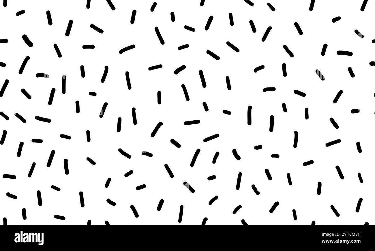 Simple seamless pattern with small dashes. Vector wallpaper with hand ...