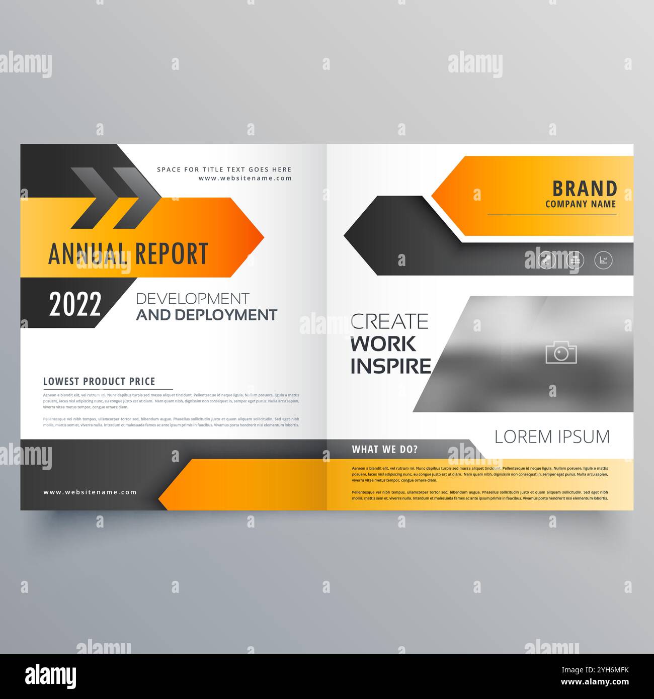 modern business Bifold brochure design template design illustration ...