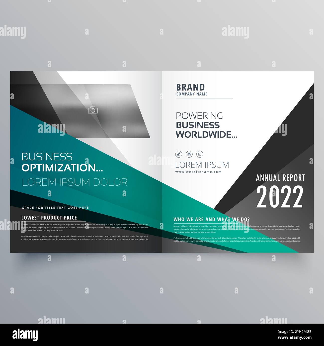 modern business Bifold brochure design template design illustration ...