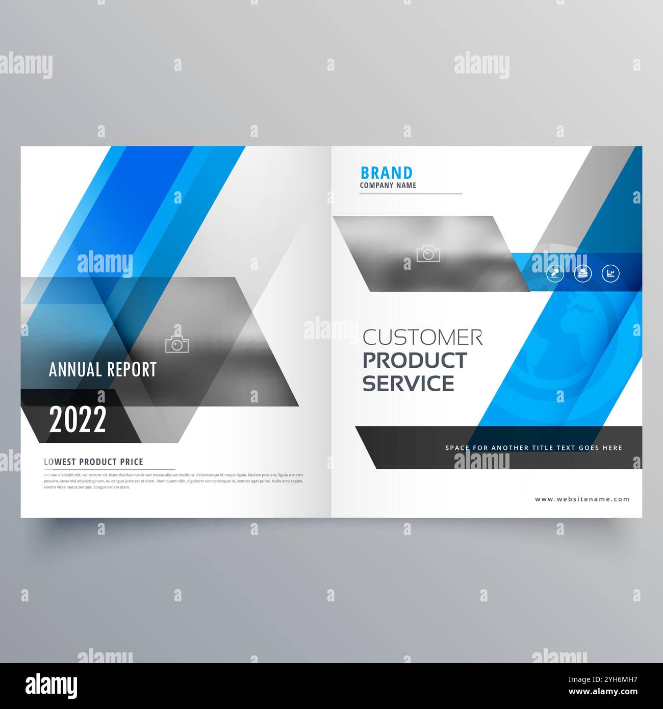 modern business Bifold brochure design template design illustration ...