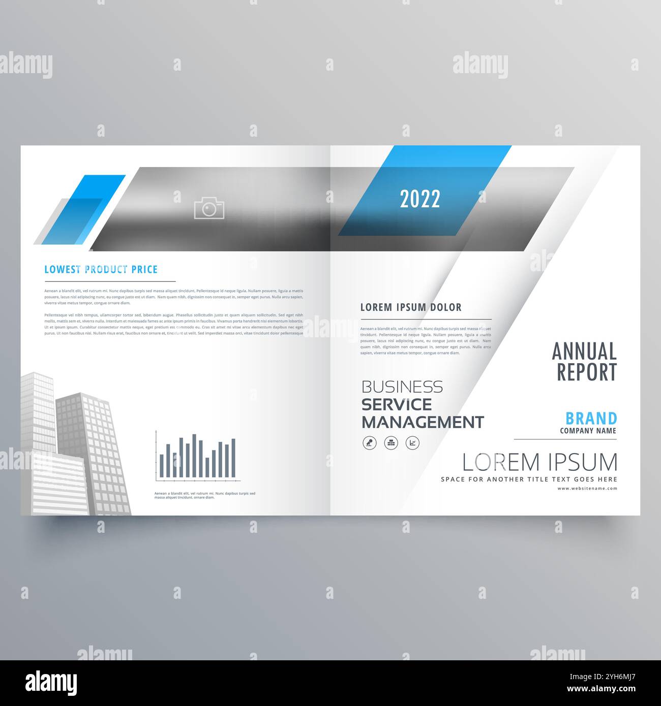 modern business Bifold brochure design template design illustration ...