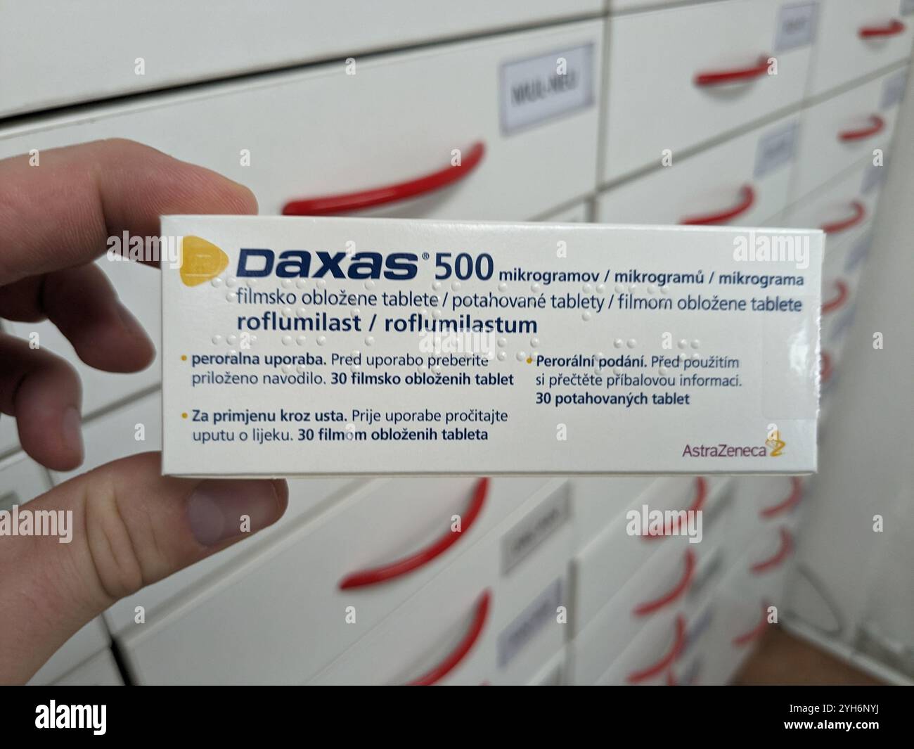 DAXAS box of medication with ROFLUMILAST active substance by ...