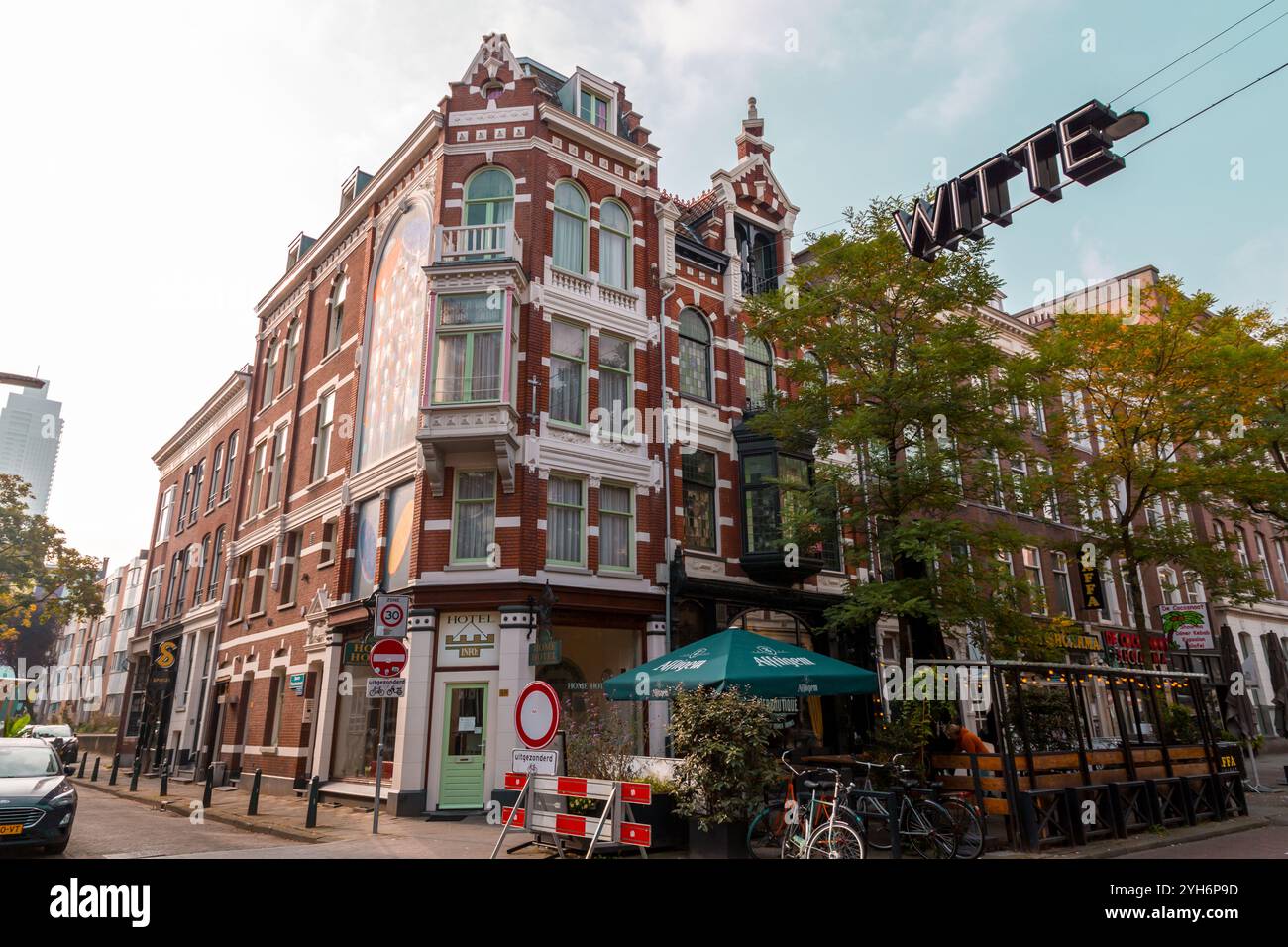 Rotterdam, NL - October 10, 2021: Street view and generic architecture ...