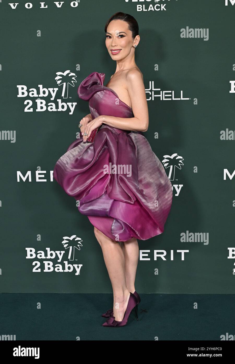 Christine Chiu arriving to the 2024 Baby2Baby Gala held at the Pacific ...