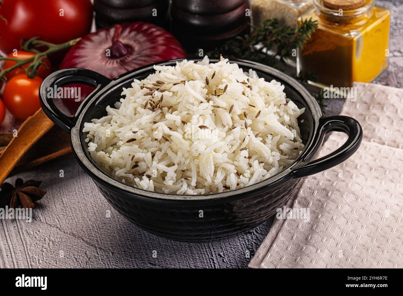 Indian vegan cuisine jeera hi-res stock photography and images - Alamy