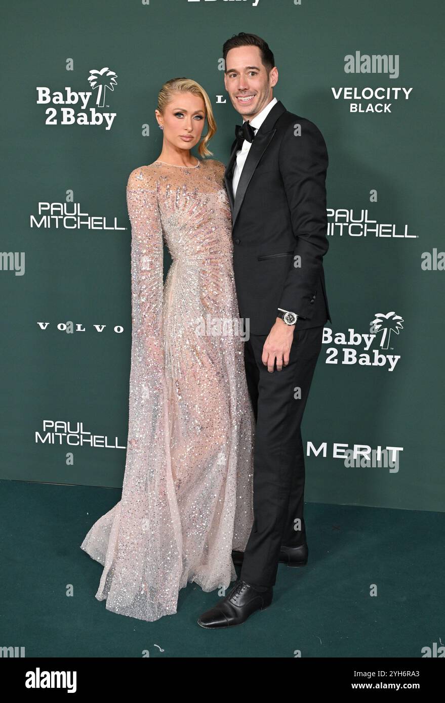 West Hollywood, USA. 09th Nov, 2024. Paris Hilton and Carter Milliken ...
