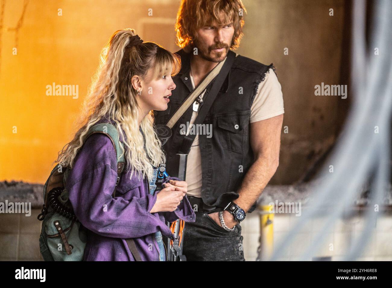 CHRIS PRATT and MILLIE BOBBY BROWN in THE ELECTRIC STATE (2025 ...