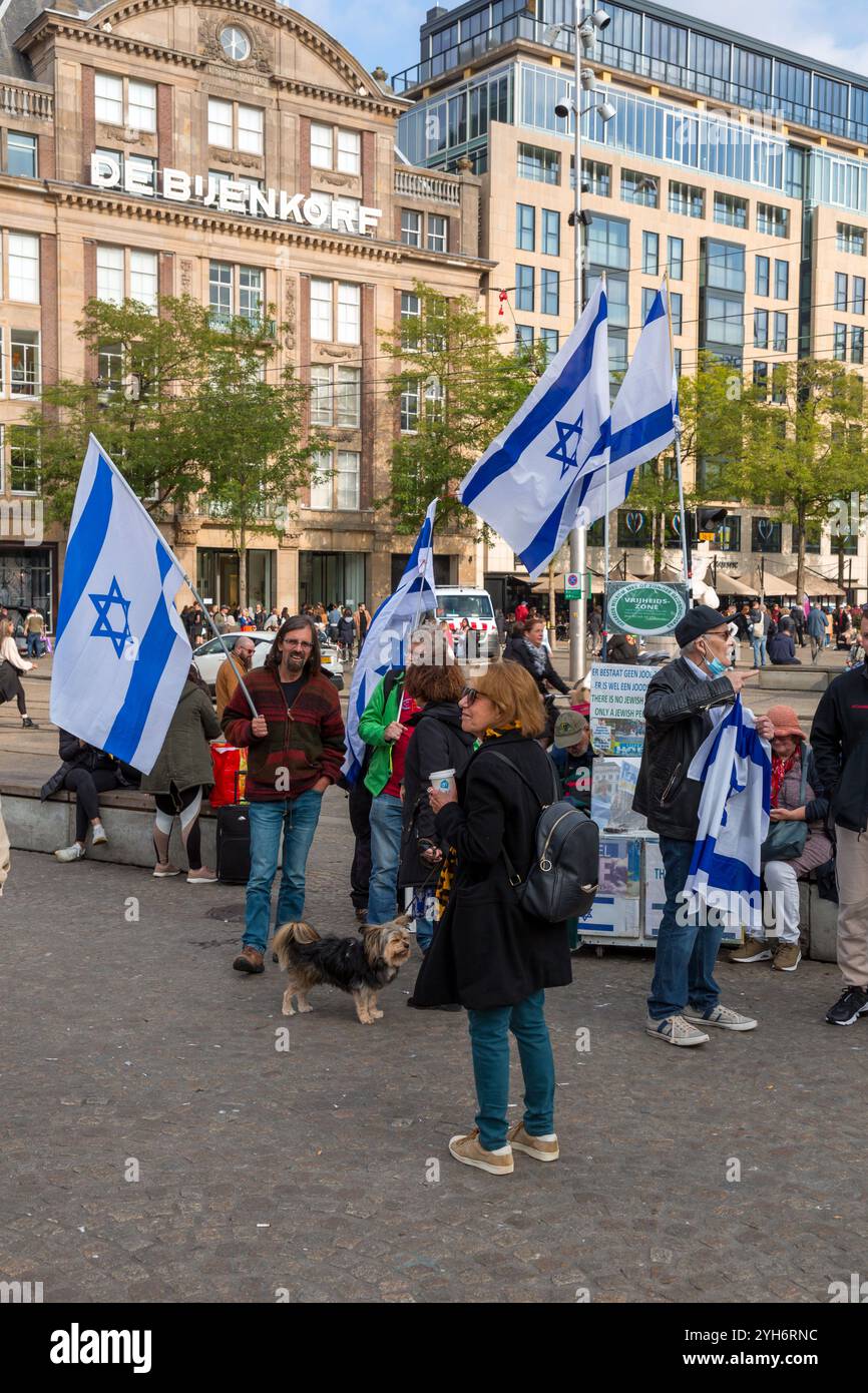 Amsterdam, the Netherlands - October 10, 2021: Israeli people ...