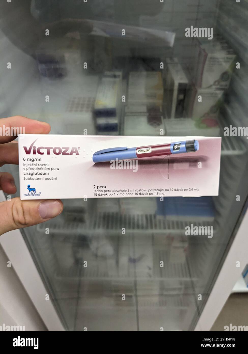 Prague,Czech republic-January4 2024:VICTOZA medication with Liraglutide ...