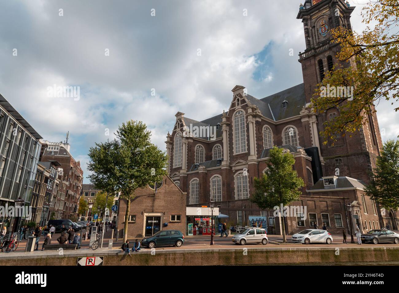 Amsterdam, NL, 10 OCT 2021: The Westerkerk is a Reformed church within ...