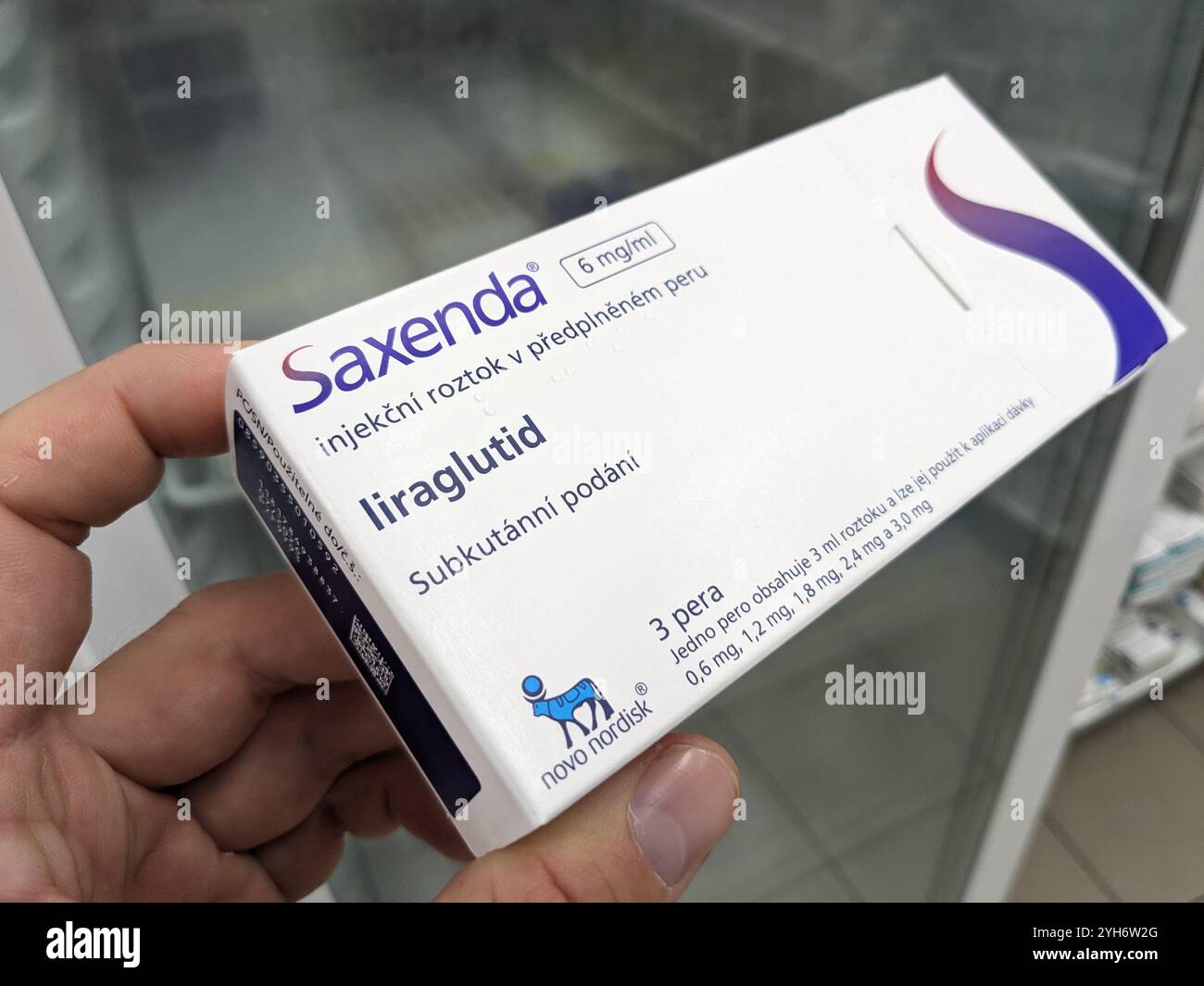SAXENDA Box of medication injection with Liraglutide active substance ...