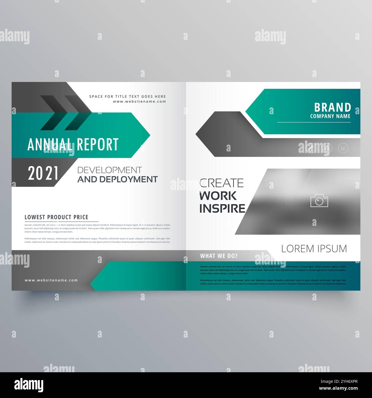 modern business Bifold brochure design template design illustration ...
