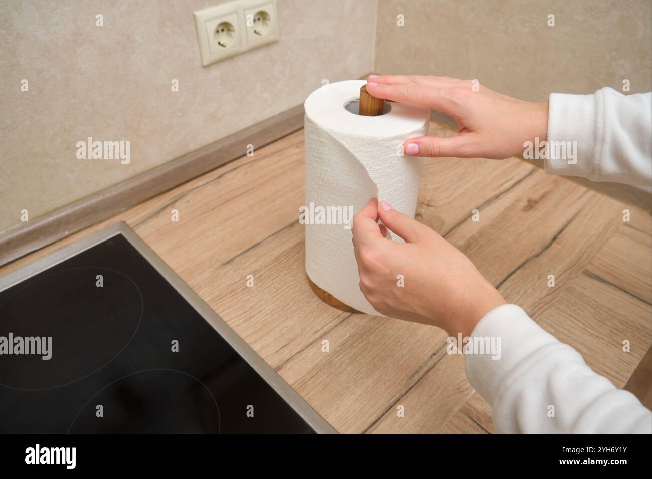Person tearing sheet from hi-res stock photography and images - Alamy