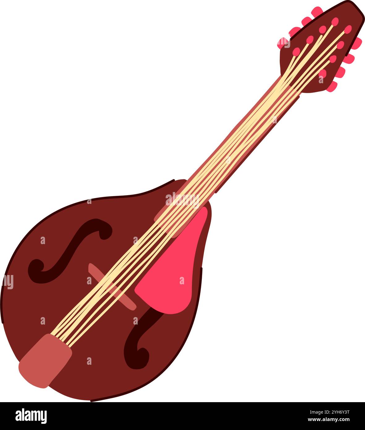 chords mandolin cartoon vector illustration Stock Vector Image & Art ...