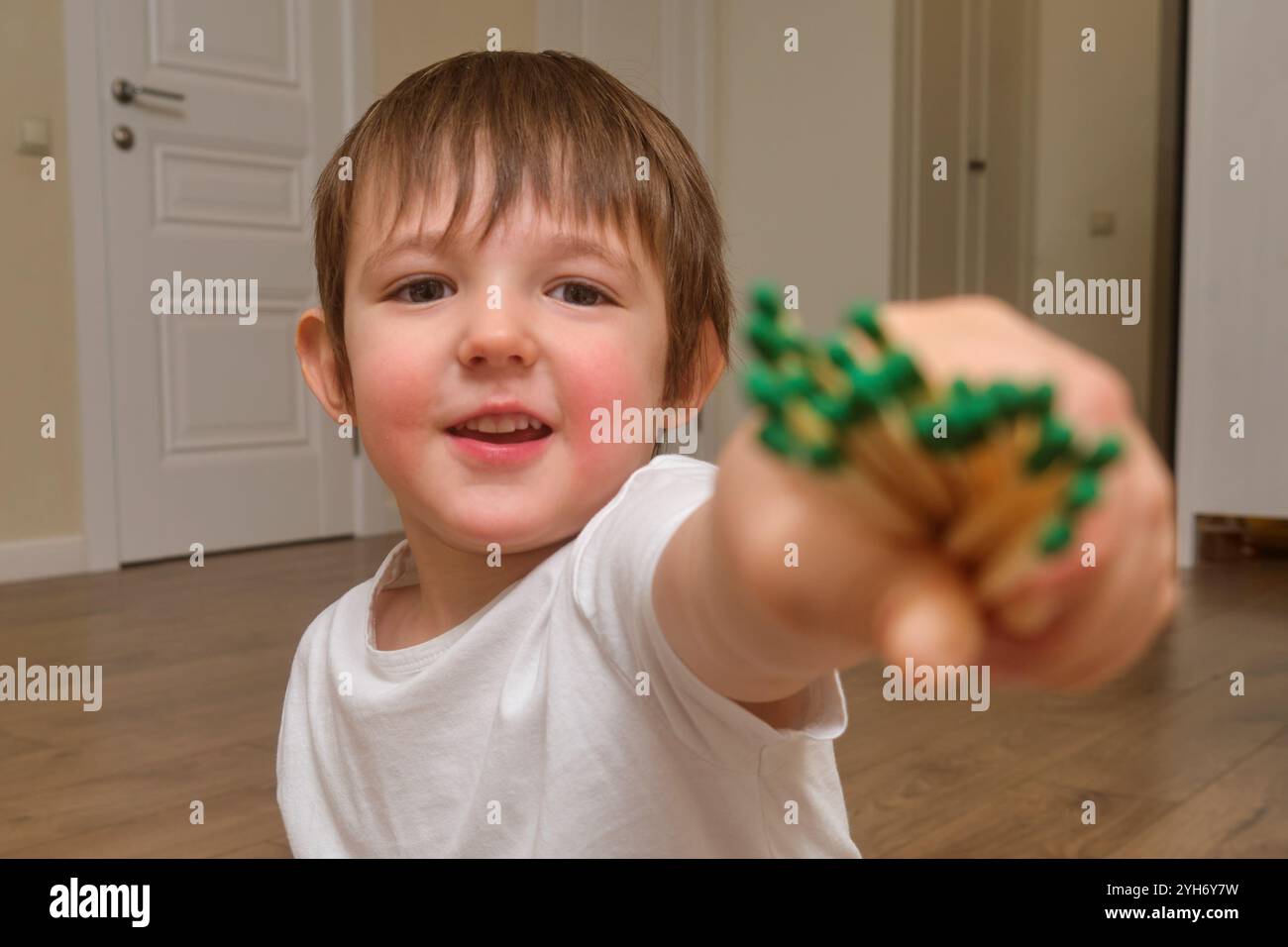 Baby boy game with matches inside the house could cause a dangerous ...