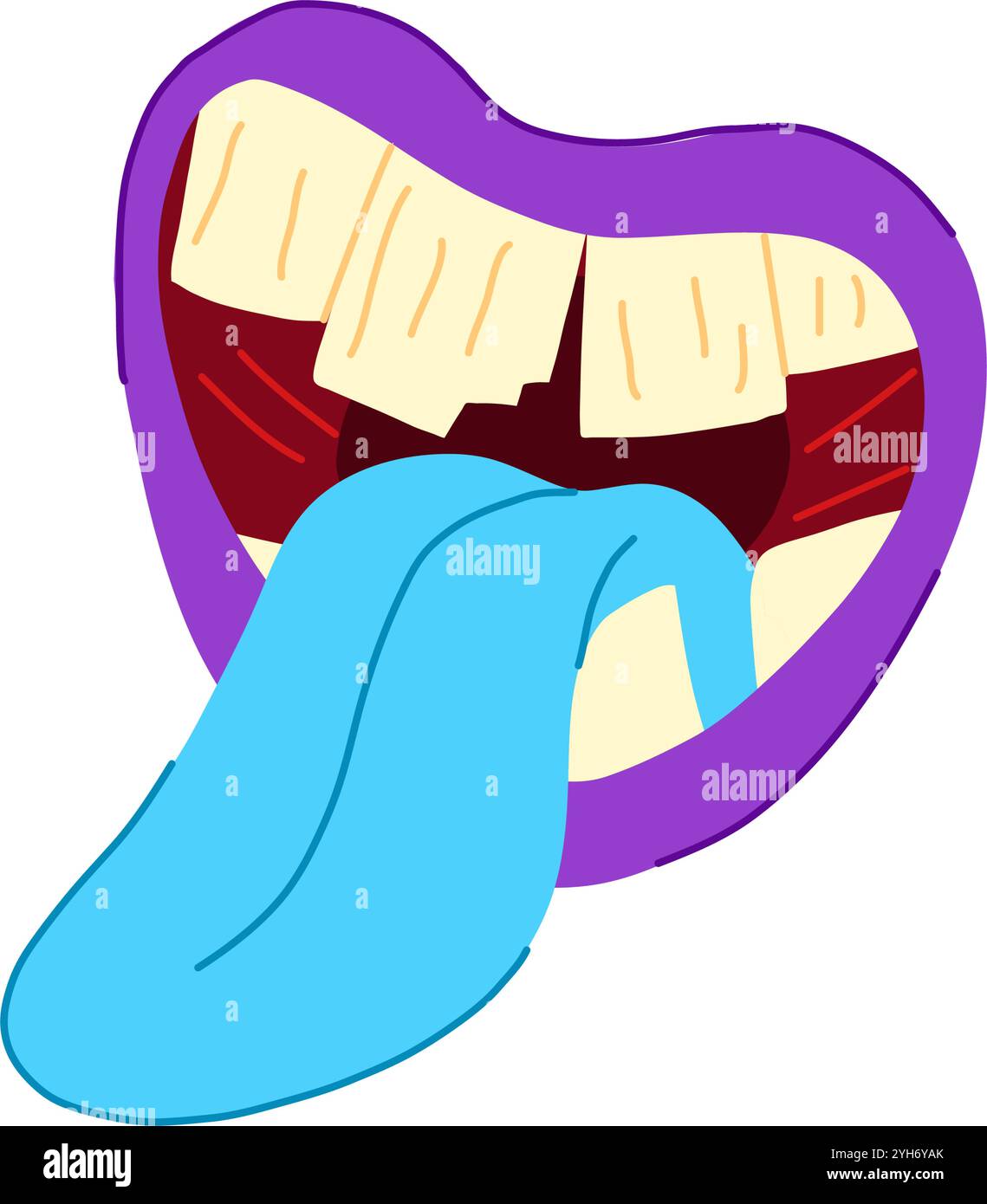 roar monster mouth cartoon vector illustration Stock Vector Image & Art ...