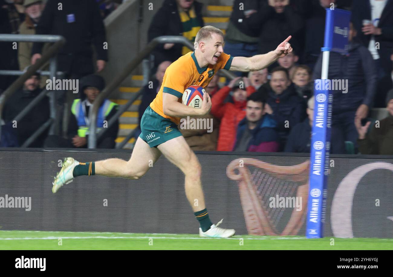 London, UK. 09th Nov, 2024. Australia's Max Jorgensen(Balmain Wolves ...