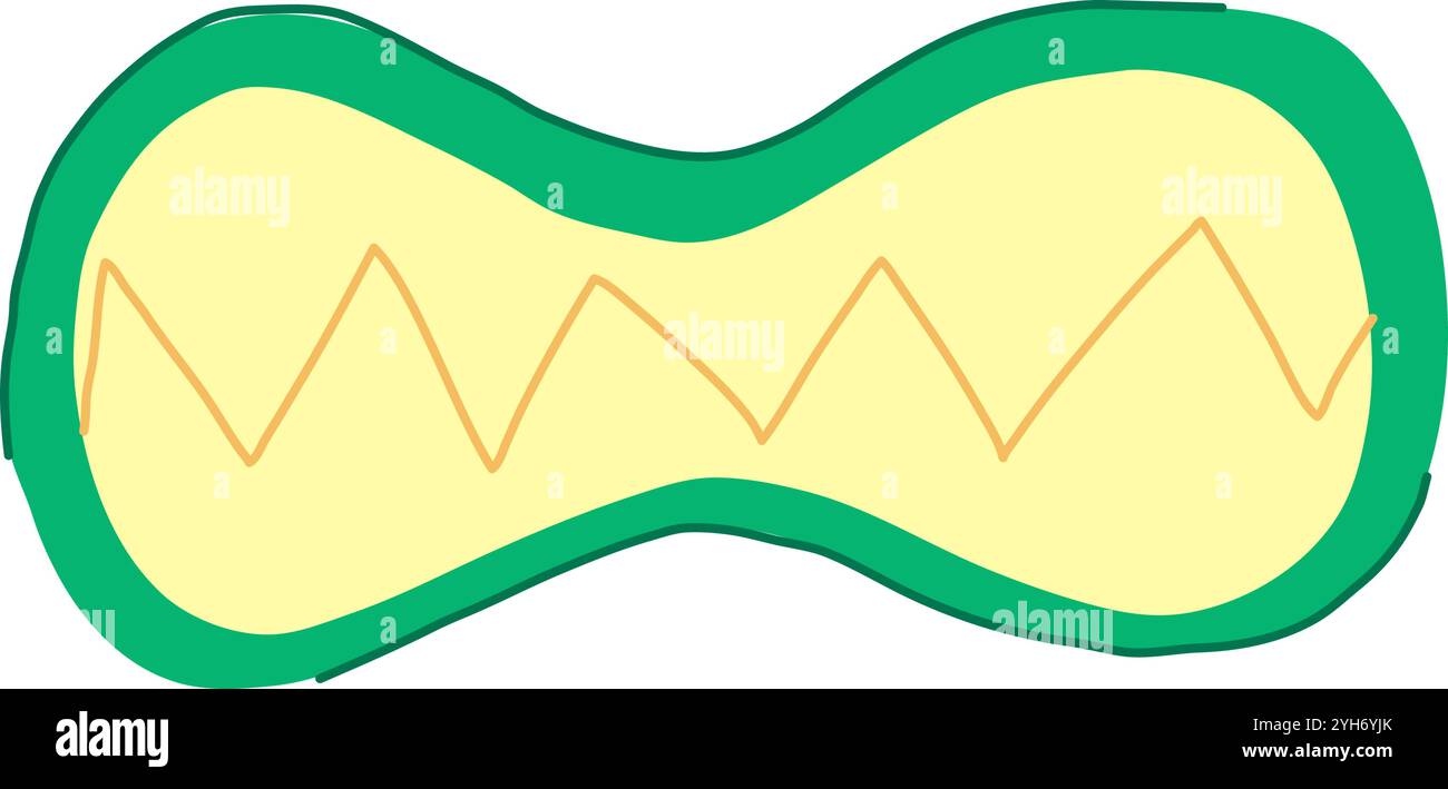 bite monster mouth cartoon vector illustration Stock Vector Image & Art ...