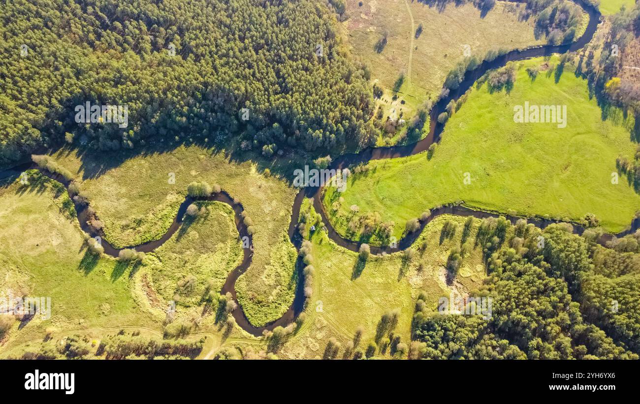 The tributary of the river Salcia to the river Merkys, Lithuania ...