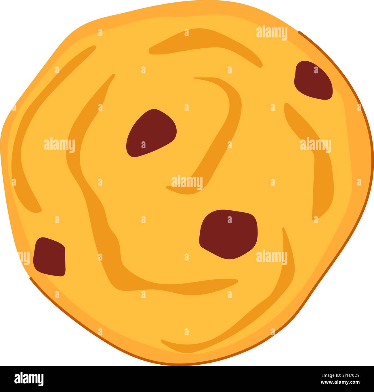 delicious oatmeal cookies cartoon vector illustration Stock Vector ...