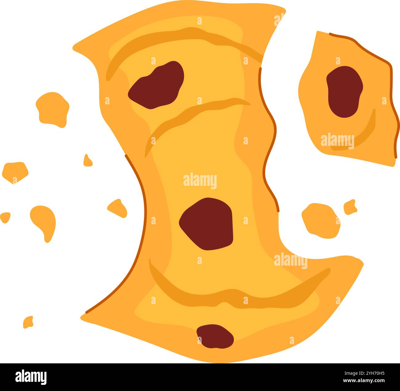 homemade oatmeal cookies cartoon vector illustration Stock Vector Image ...