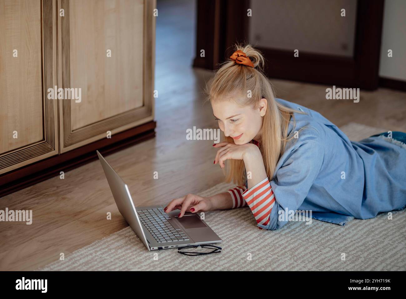 Take control of digital habits for better mental health. woman ...