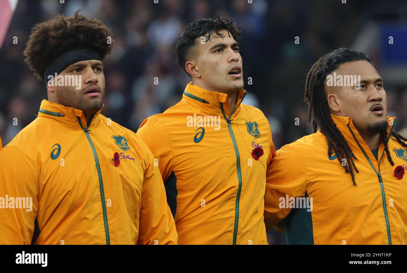 London, UK. 09th Nov, 2024. L-R Australia's Rob Valetini(Harlequin ...