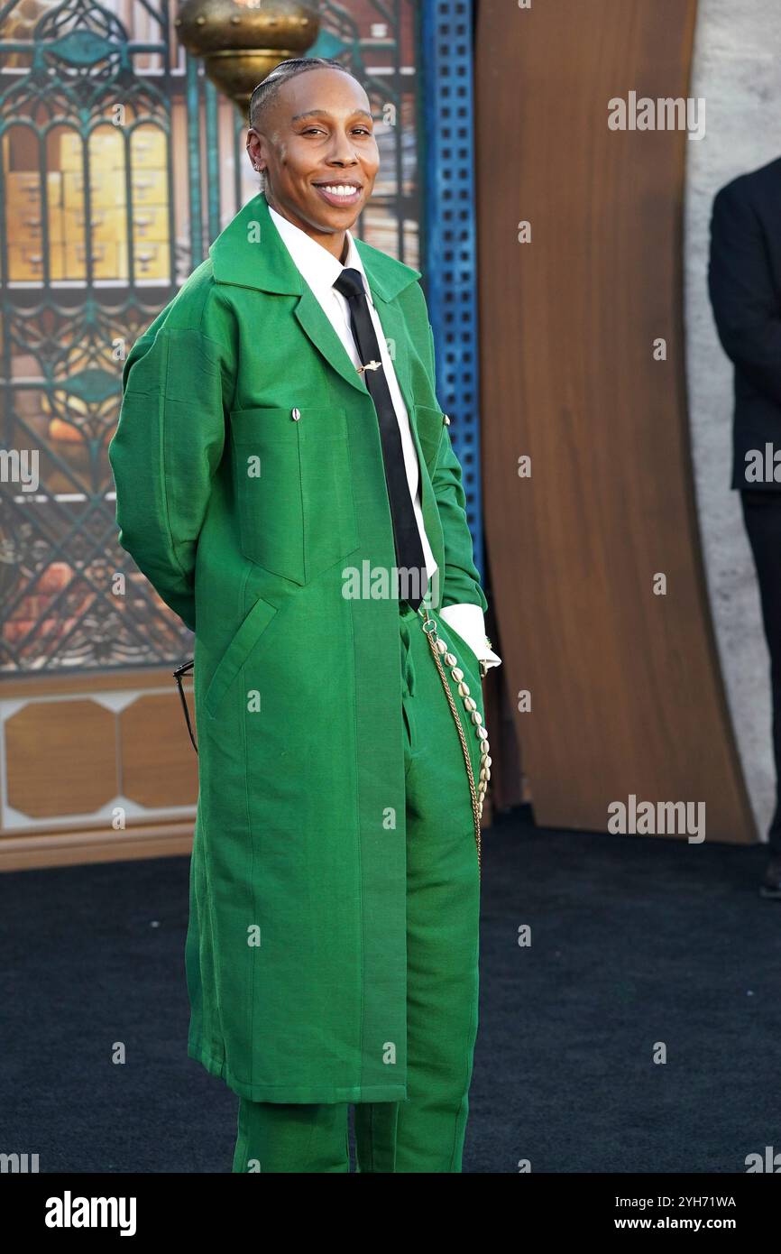 Lena Waithe arrives at the premiere of "Wicked" on Saturday, Nov. 9 ...