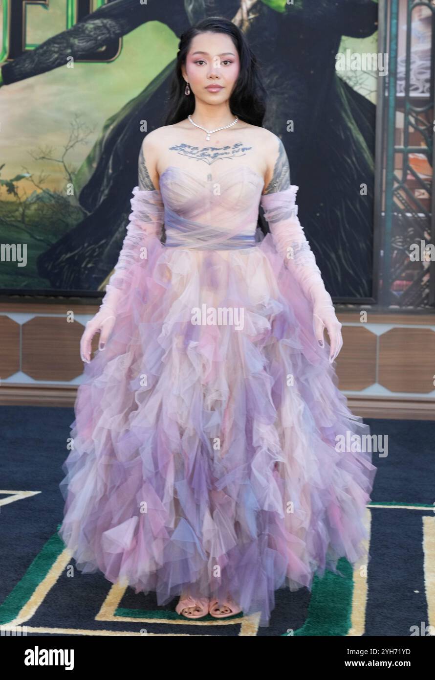 Bella Poarch arrives at the premiere of "Wicked" on Saturday, Nov. 9 ...