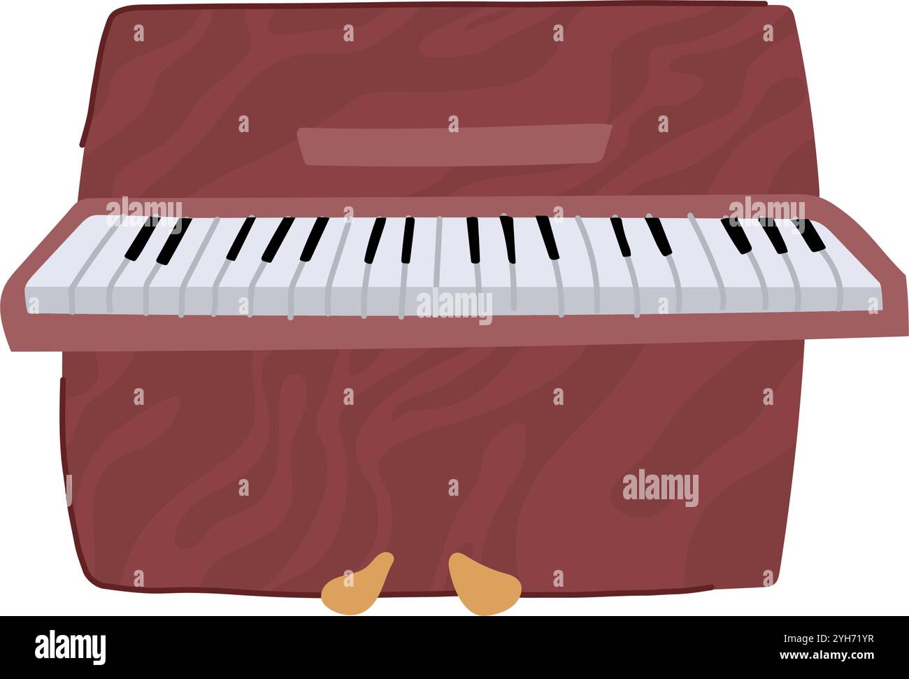 melody piano cartoon vector illustration Stock Vector Image & Art - Alamy