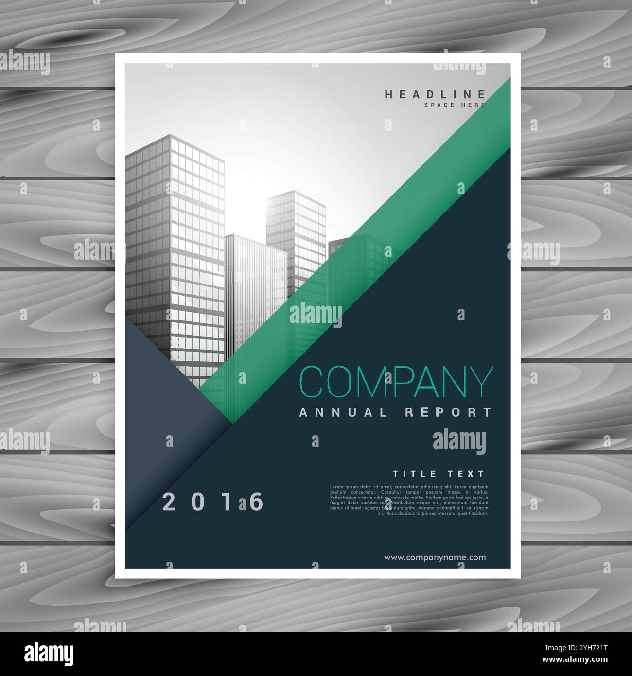 stylish modern minimal business brochure flyer design in size A4 Stock ...
