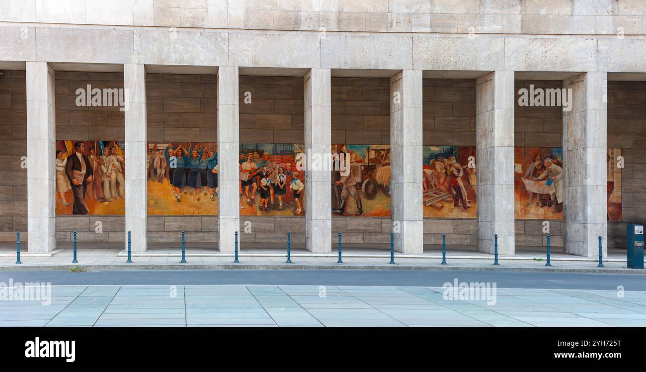 Berlin, Germany - July 14, 2010 : Mural by communist-era Artist Max ...