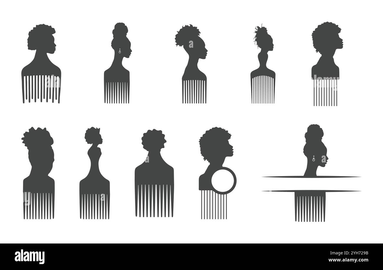 Afro comb svg, Afro comb silhouette, Afro comb clipart, Afro pick svg ...
