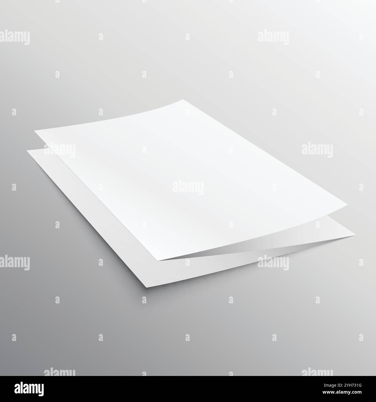 Leaflet folded Stock Vector Images - Alamy