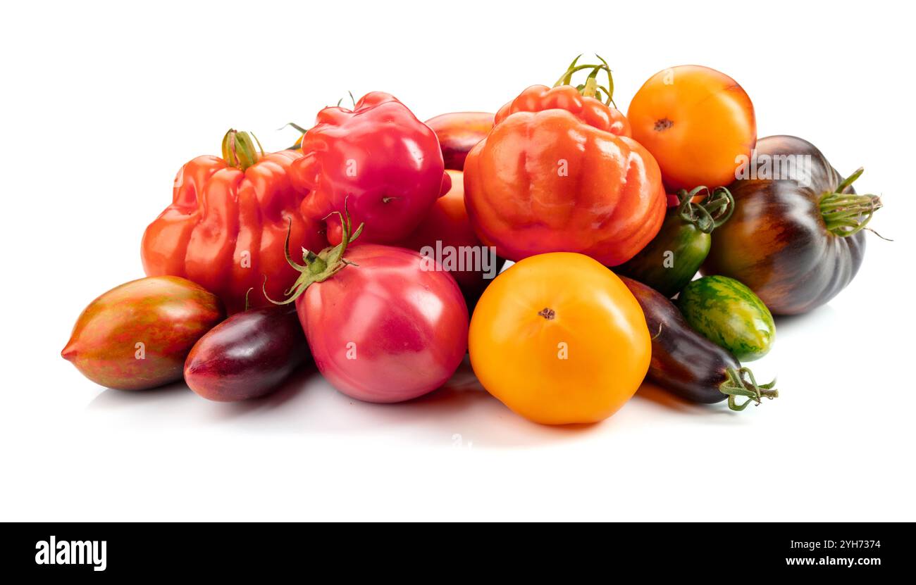 Different colourful varieties tomatoes hi-res stock photography and ...