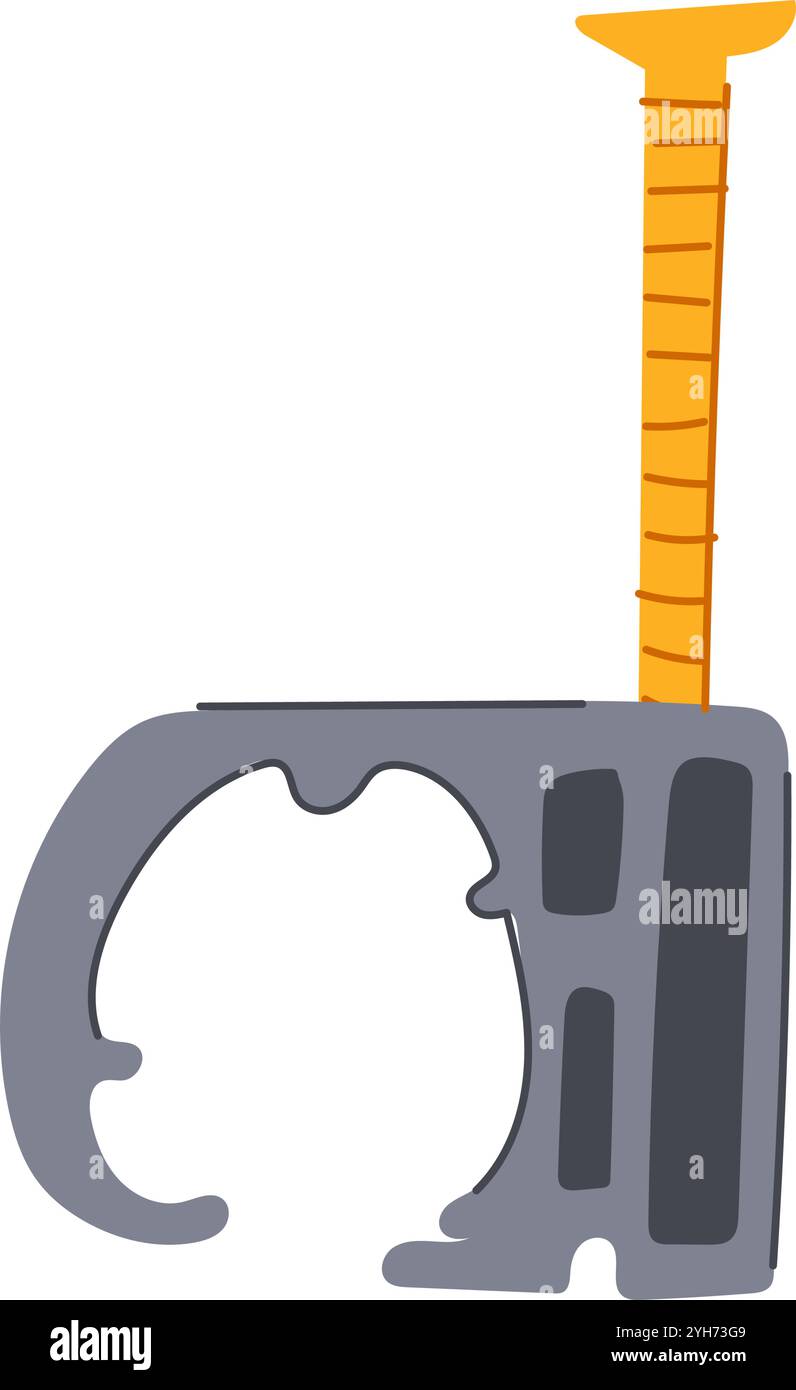 heavy pipe clamp cartoon vector illustration Stock Vector Image & Art ...
