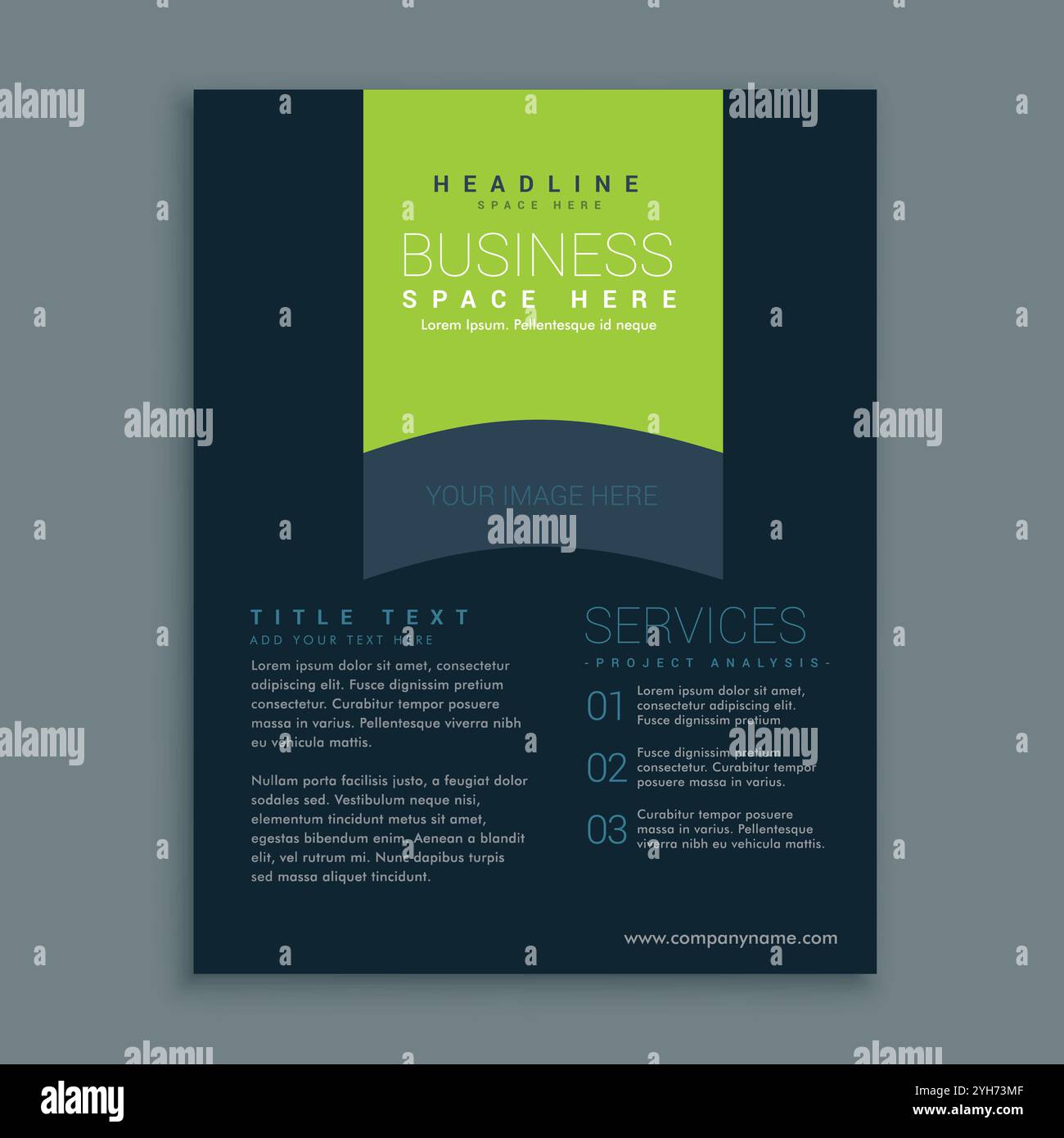 dark brochure design template vector design Stock Vector Image & Art ...