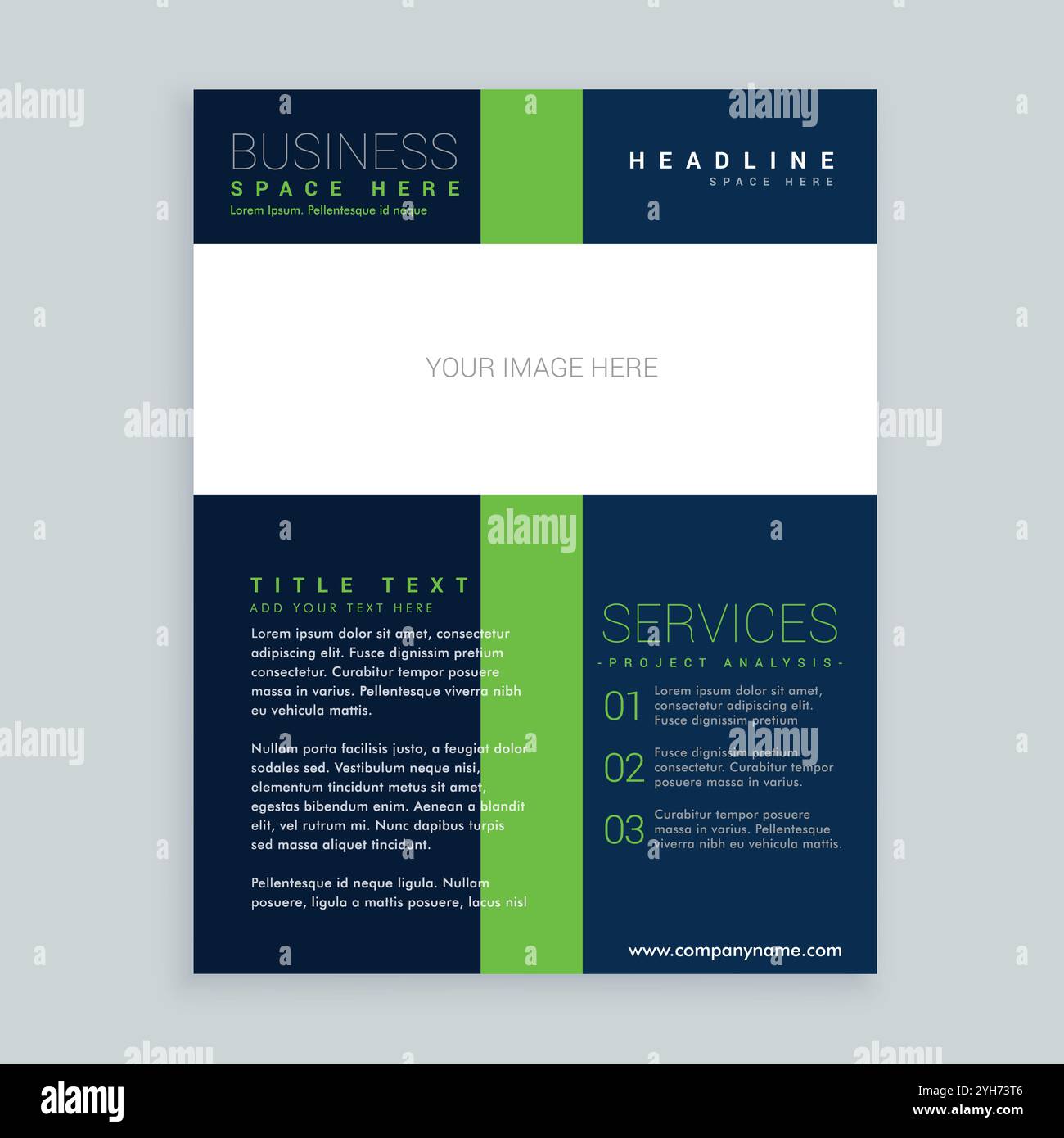 simple brochure cover flyer template design for your business Stock ...