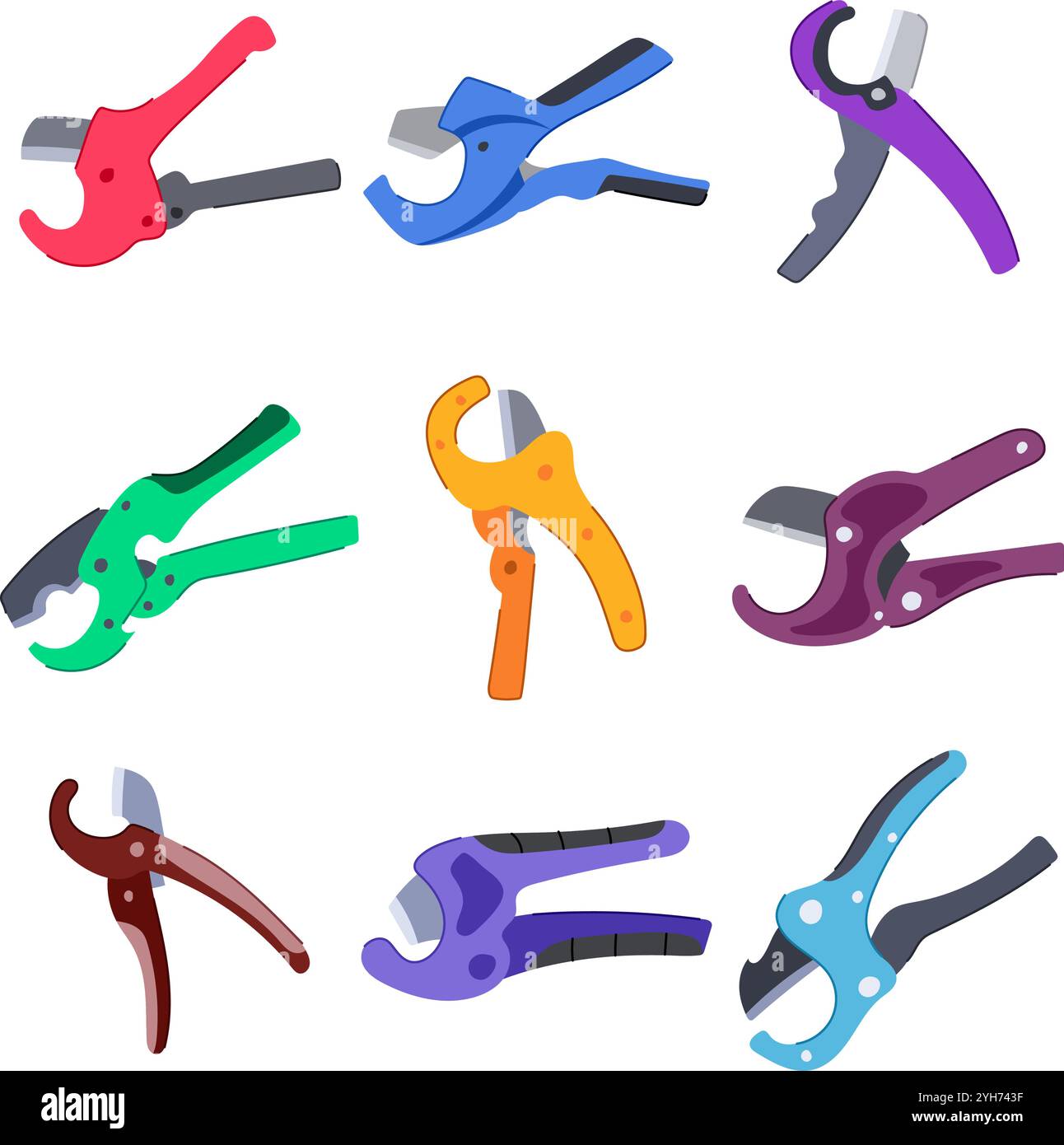 pipe cutter set cartoon vector illustration Stock Vector Image & Art - Alamy