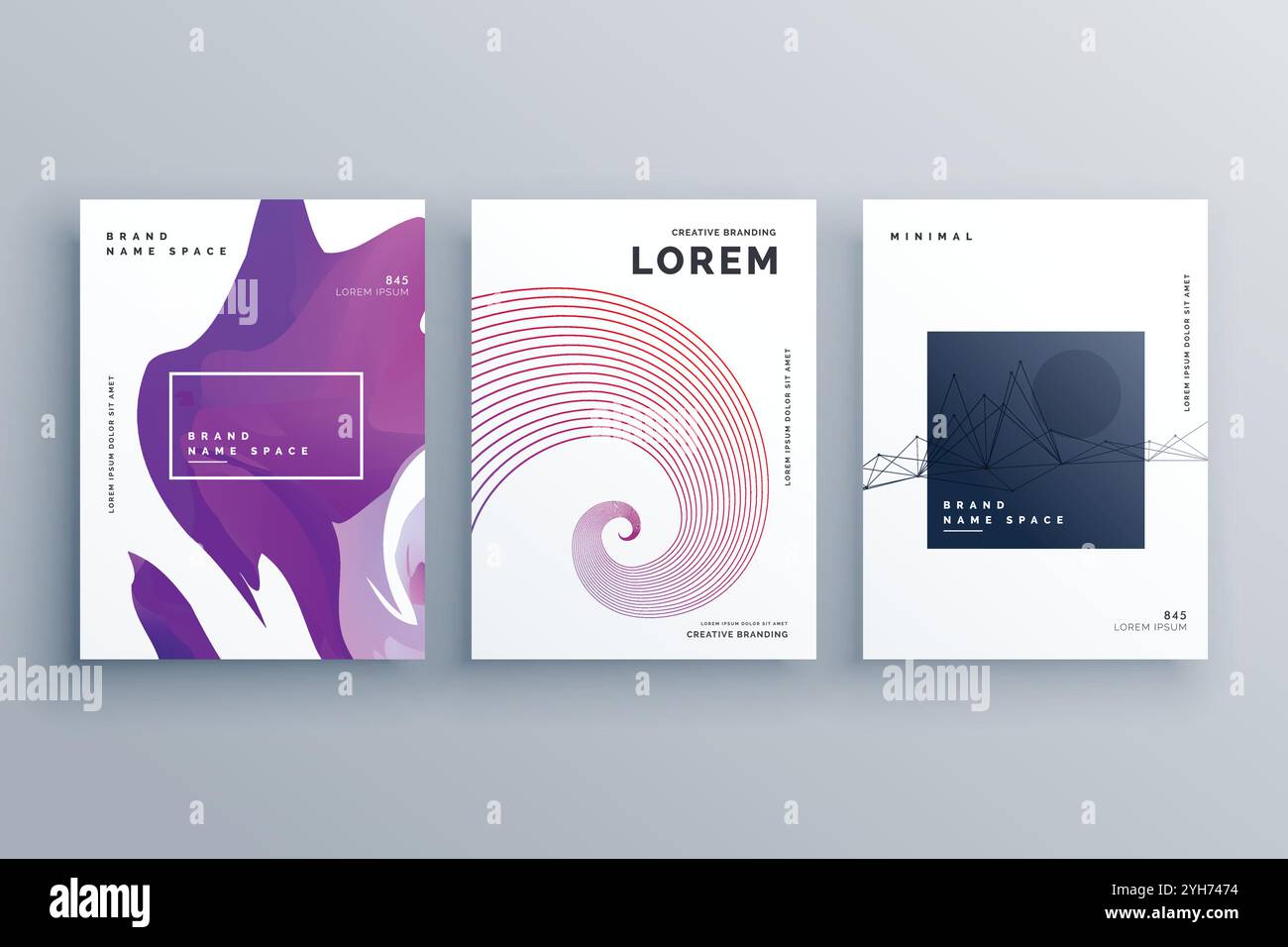 creative brochure design template in A4 size minimal style Stock Vector ...
