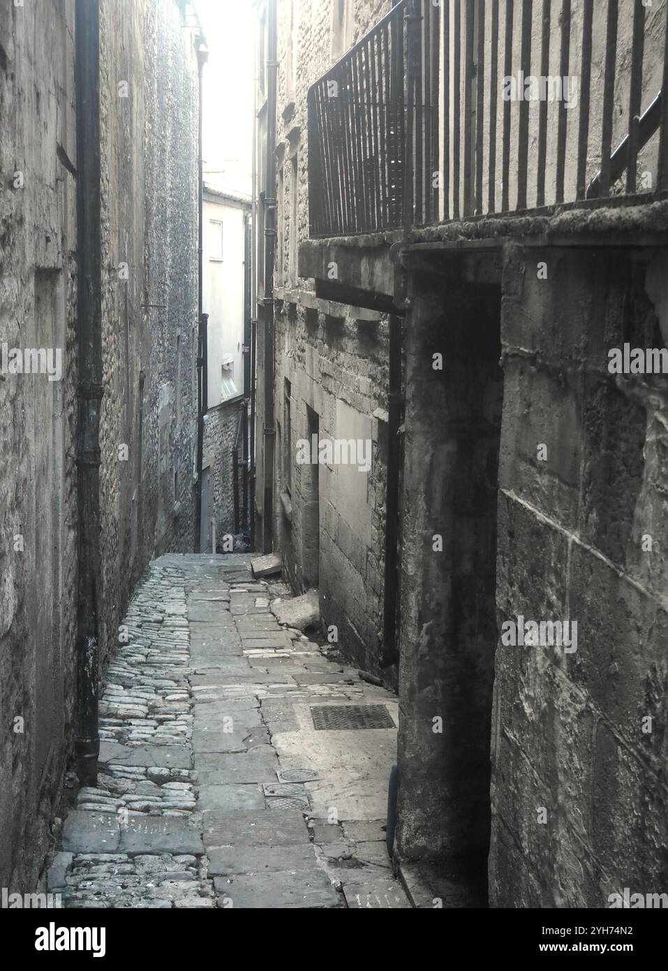 Slippery Lane Bath, a steep and narrow medieval passage leading from ...