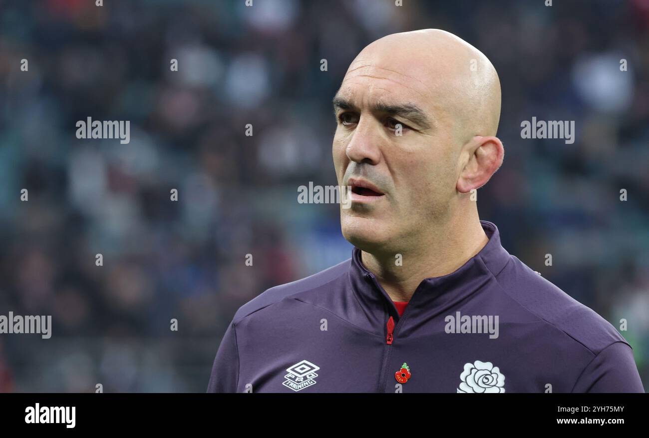 London, UK. 09th Nov, 2024. England's Assistan Defence Coach Joe El-Abd ...