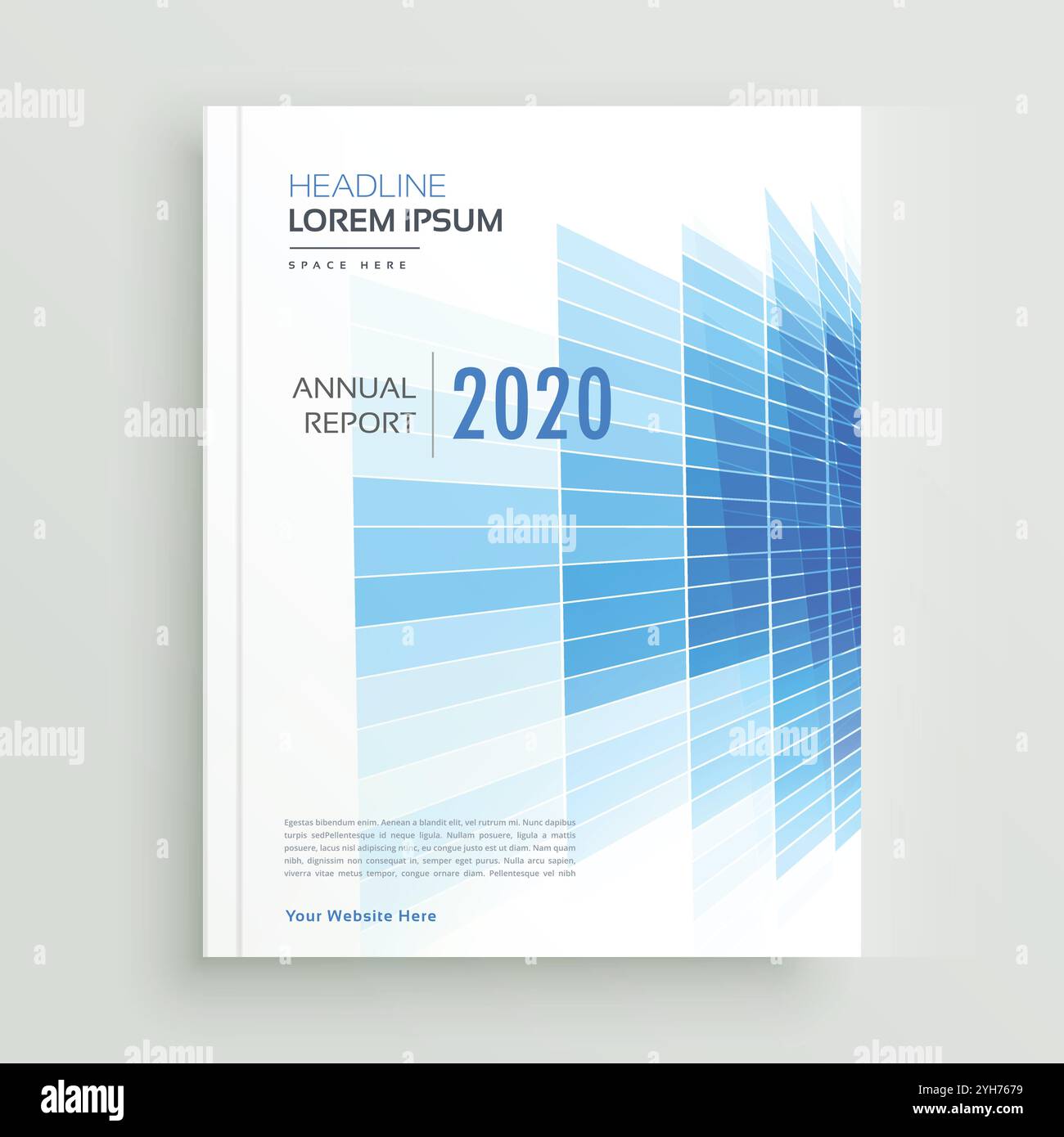 abstract blue business brochure leaflet design Stock Vector Image & Art ...